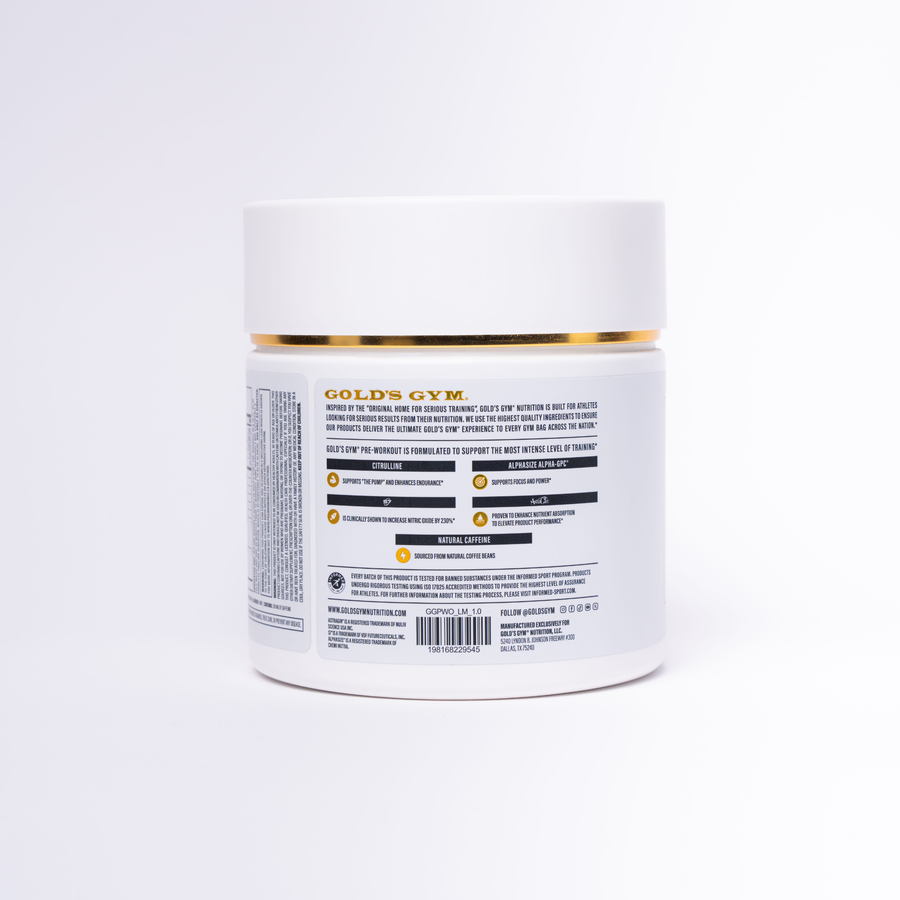 Gold's Gym® Pre-Workout Supplements | Energy, Focus & Endurance – Gold ...